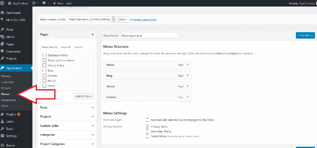How to Add Posts to Categories on Your Menu - Rigel Celeste